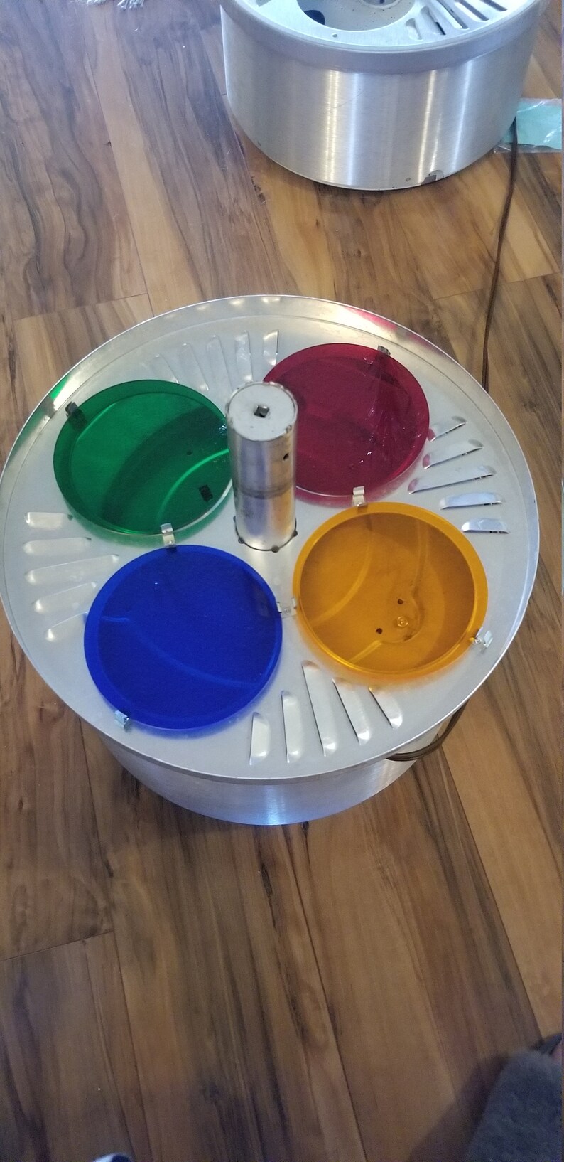 Restored Vintage Evergleam Tri-lite Color Wheel Revolving Aluminum ...