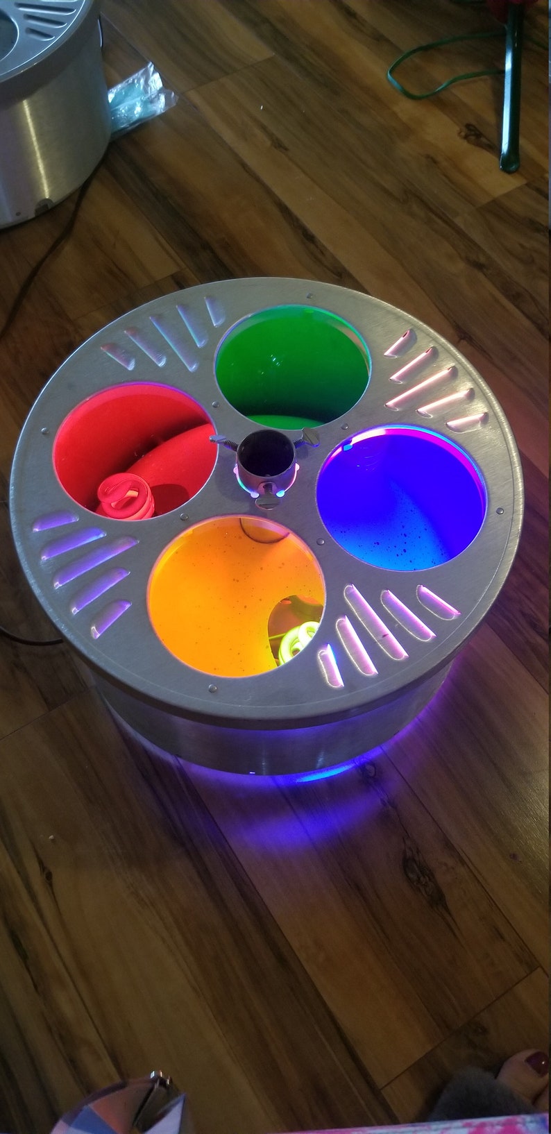 Restored Vintage Evergleam Tri-lite Color Wheel Revolving Aluminum ...