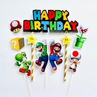 Mario Cake Topper - Etsy