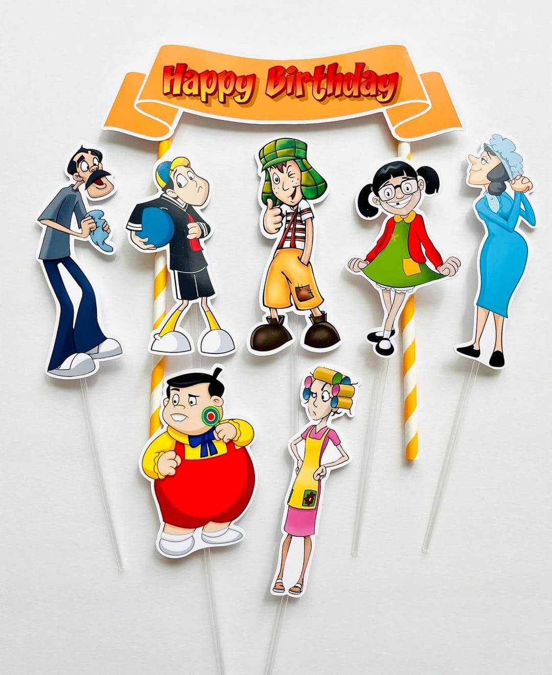 Happy Birthday El Chavo Del Ocho Themed Cake Topper - Etsy