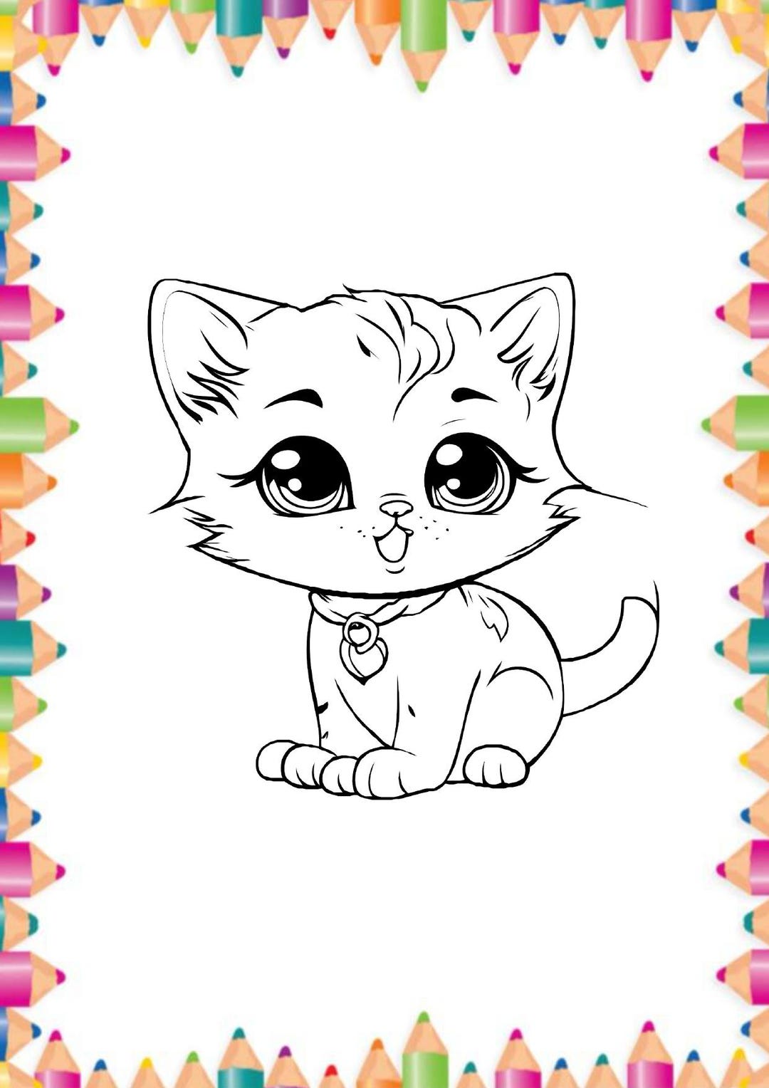 Color Meow – A Relaxing Cat Coloring Book for Kids - Etsy