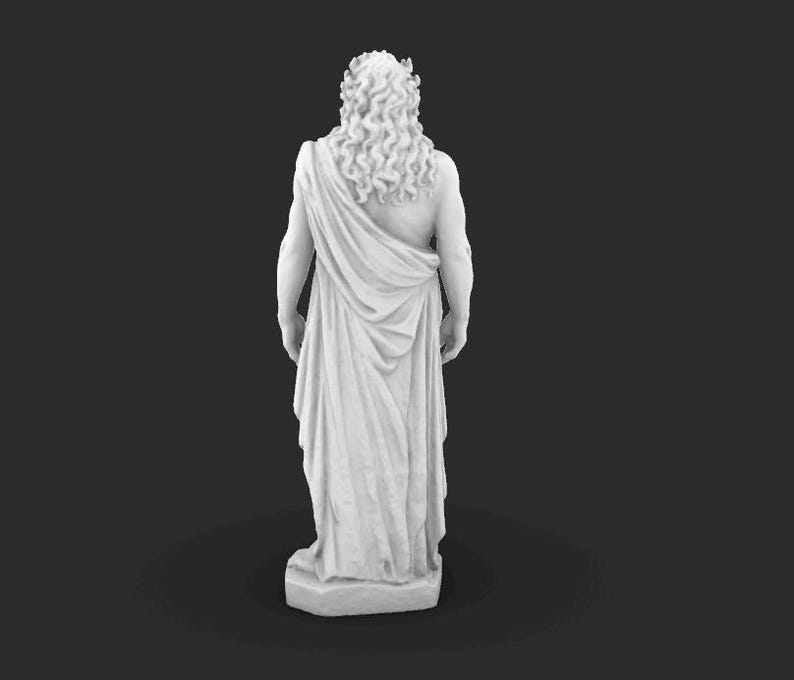 Zeus Statue STL – 3D Printable Classic Greek God Sculpture ...
