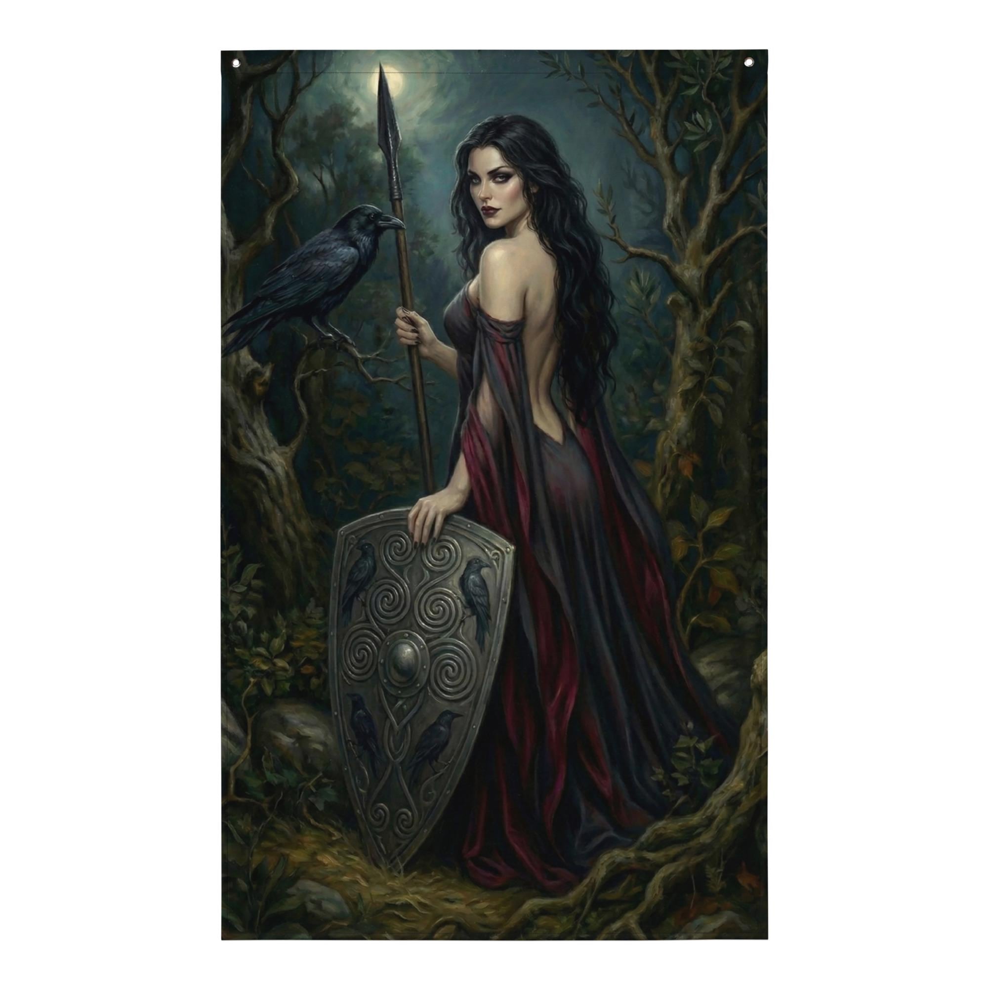 The Morrigan Goddess Tapestry Celtic Mythology Wall Art Pictorial ...