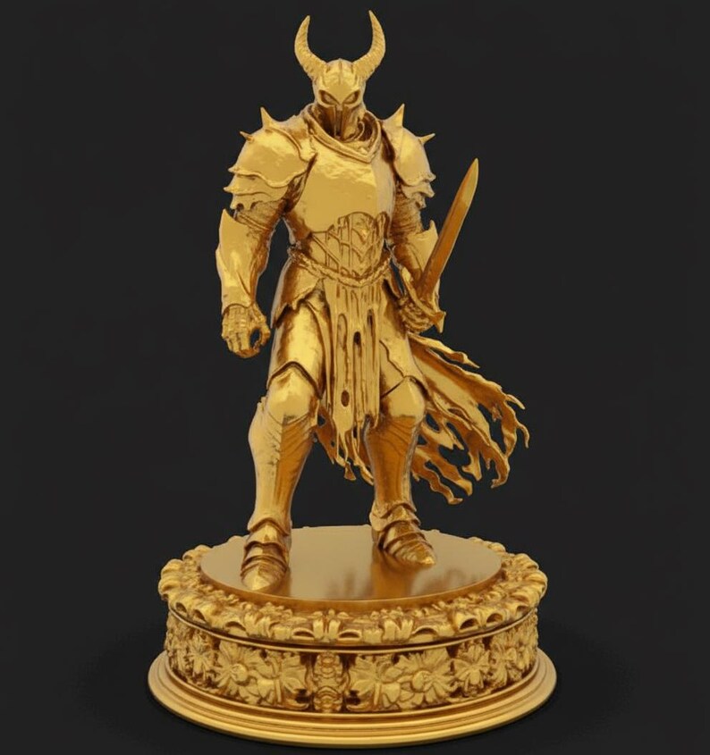 Astaroth Demon Statue STL File | 3D Printable Occult Sculpture | Goetia ...