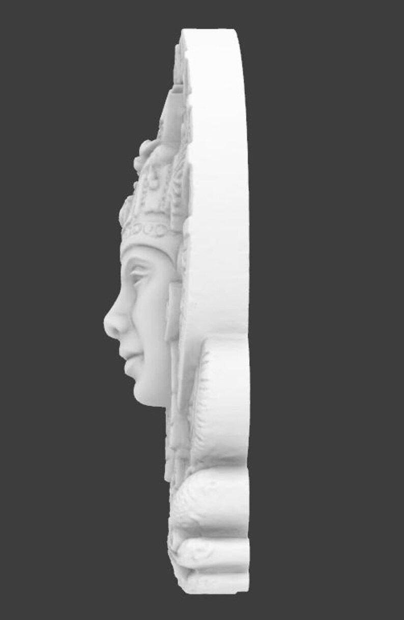 Ixtab Wall Relief STL File | 3D Printable Mayan Goddess Bas-relief ...