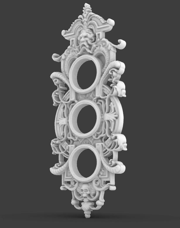 Gothic Triptych Frame STL File | 3D Printable Wall Decor | Medieval ...
