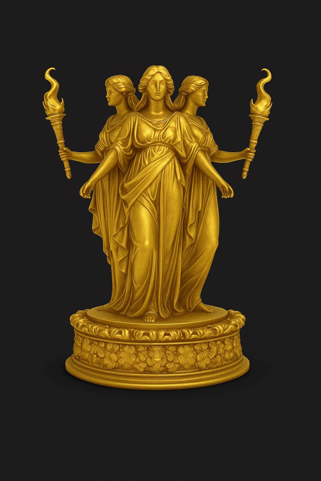 Hecate Goddess Statue STL File - 3D Printable Digital Model of the ...