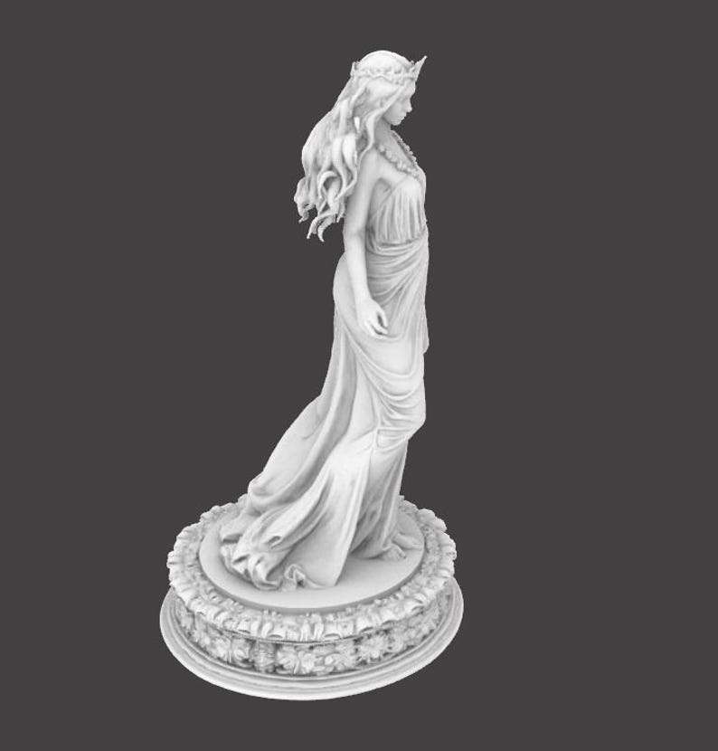 Aphrodite Statue STL File – 3D Printable Greek Goddess of Love and ...