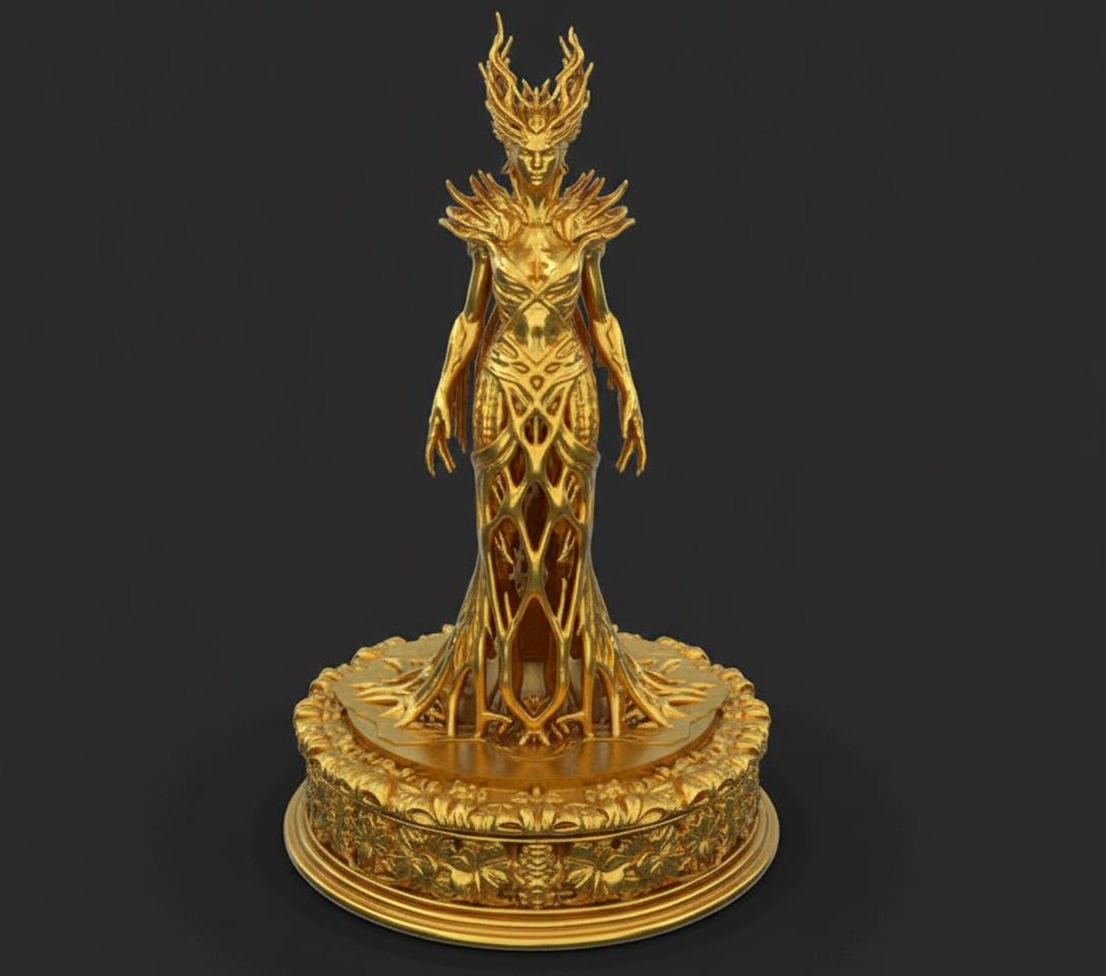 Hel or Hela Goddess Statue STL – 3D Printable Norse Underworld Deity ...