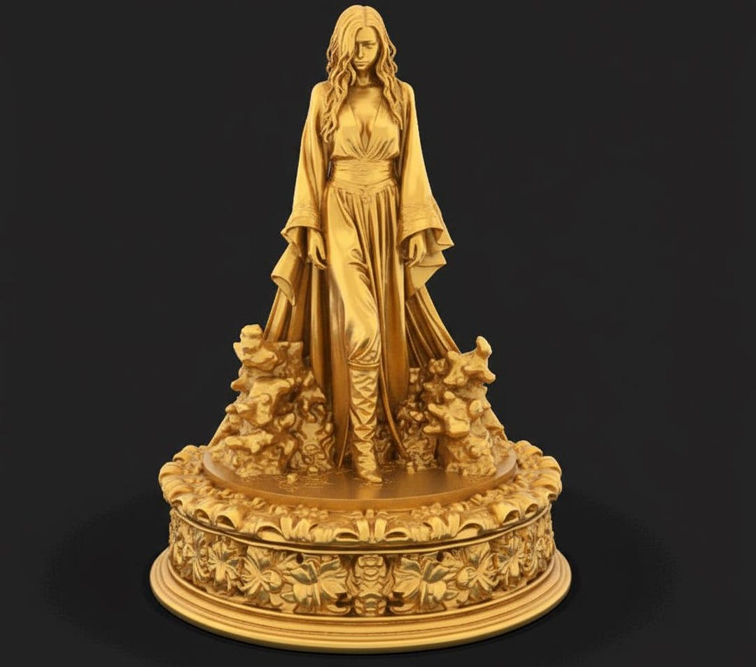 Izanami Goddess Statue STL File | 3D Printable Japanese Deity Sculpture ...