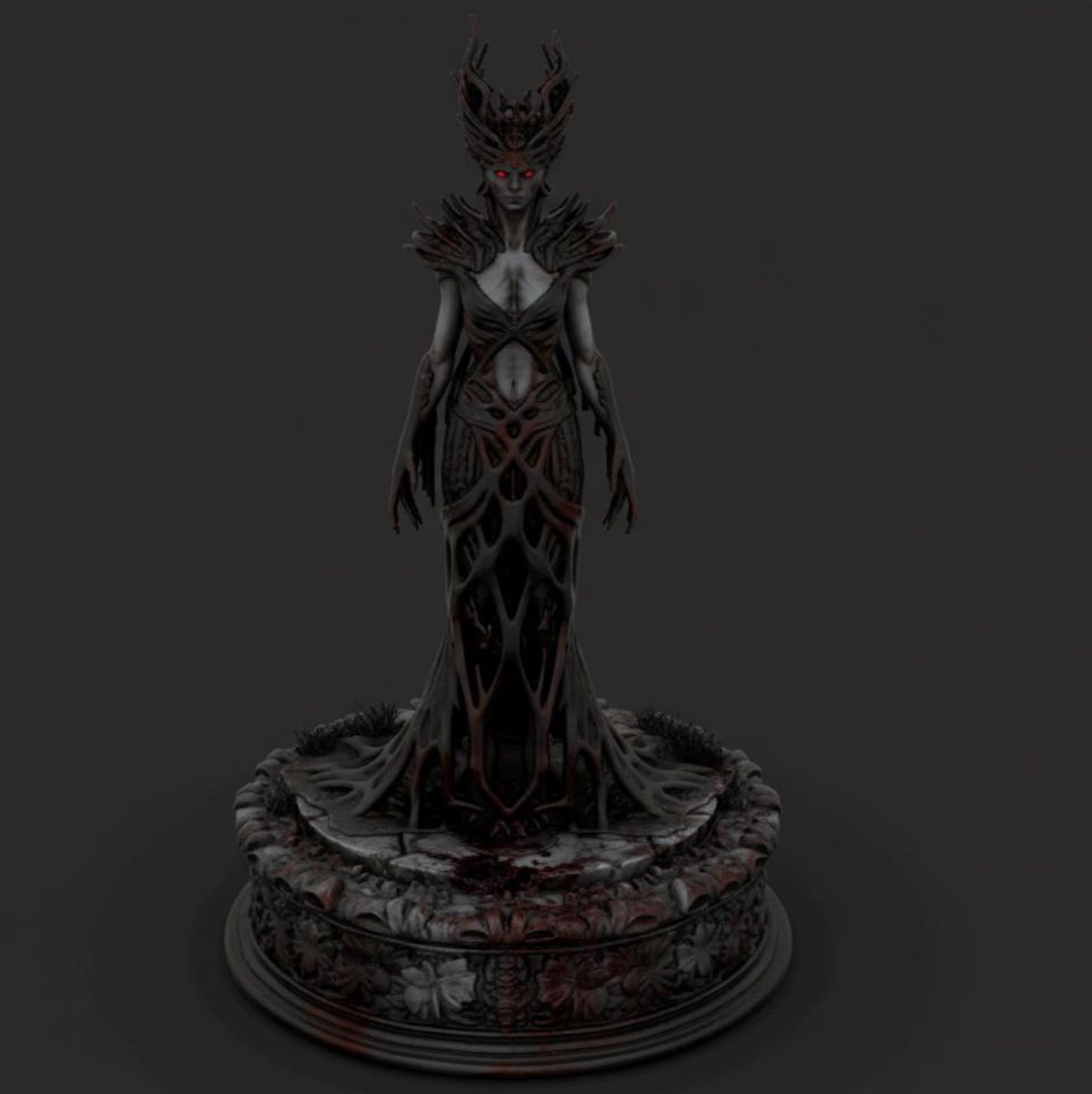 Hel or Hela Goddess Statue STL – 3D Printable Norse Underworld Deity ...