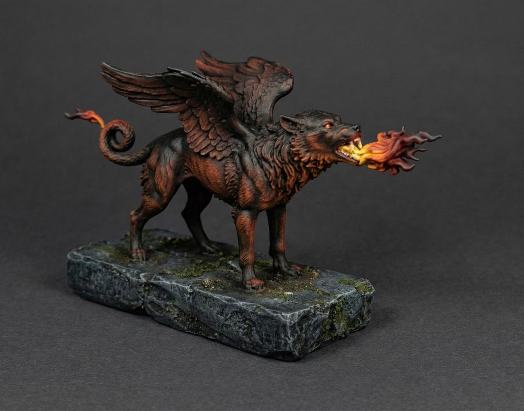 Marchosias Demon Statue STL File | Historically Accurate 3D Model ...