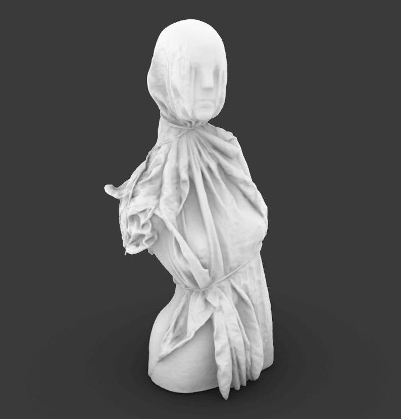 Gothic Ghost Bust STL File – 3D Printable Phantom Statue – Haunted ...