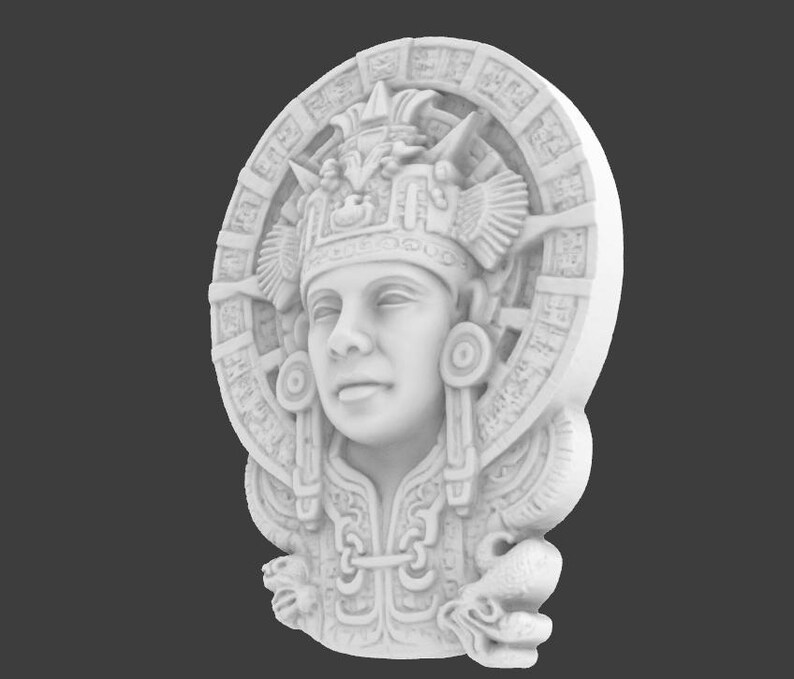 Ixtab Wall Relief STL File | 3D Printable Mayan Goddess Bas-relief ...