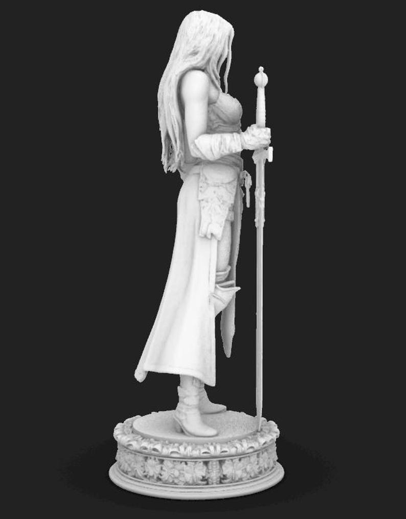 Andraste Goddess Statue STL File | 3D Printable Celtic War Deity ...