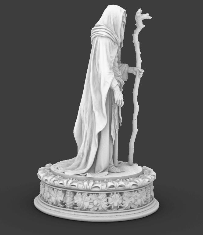 Odin Norse God Statue STL File | 3D Printable Viking Deity Sculpture ...