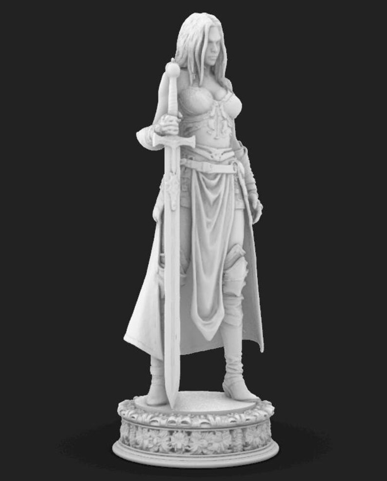 Andraste Goddess Statue STL File | 3D Printable Celtic War Deity ...