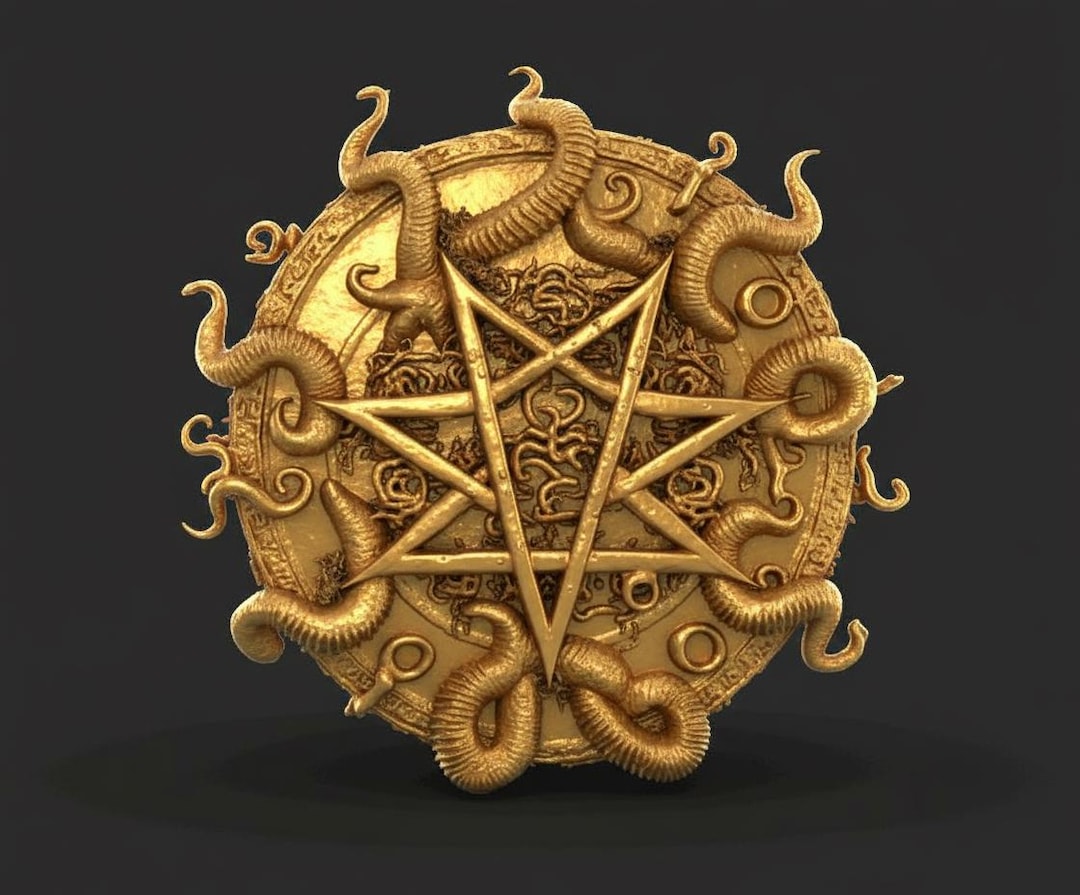 Cthulhu Sigil Wall Decoration STL – 3D Printable Lovecraftian Mythos ...
