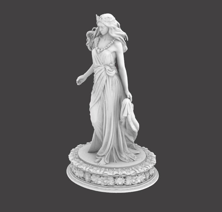 Aphrodite Statue STL File – 3D Printable Greek Goddess of Love and ...