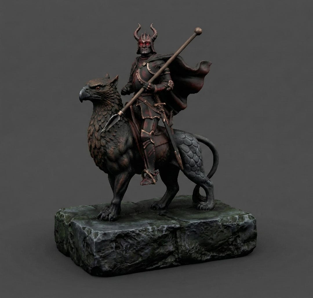 Murmur Demon Statue STL File | Historically Accurate 3D Model | Based ...