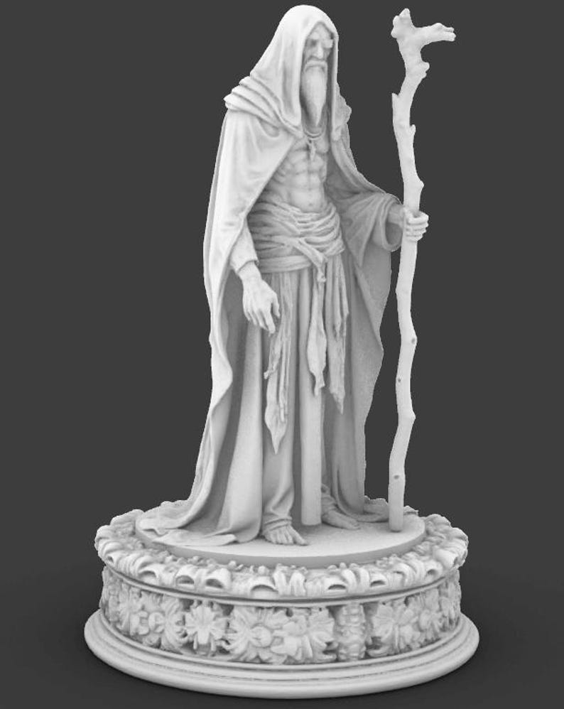 Odin Norse God Statue STL File | 3D Printable Viking Deity Sculpture ...