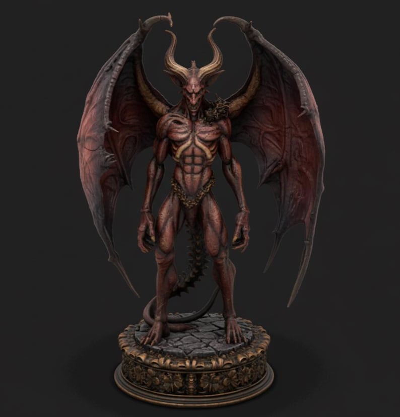 Moloch Demon Statue STL File | 3D Printable Ancient Deity Sculpture ...