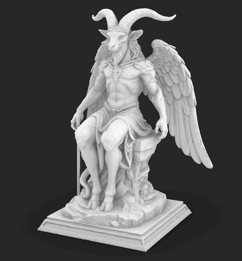 Baphomet Seated Statue STL File – 3D Printable Occult Symbol of Balance ...