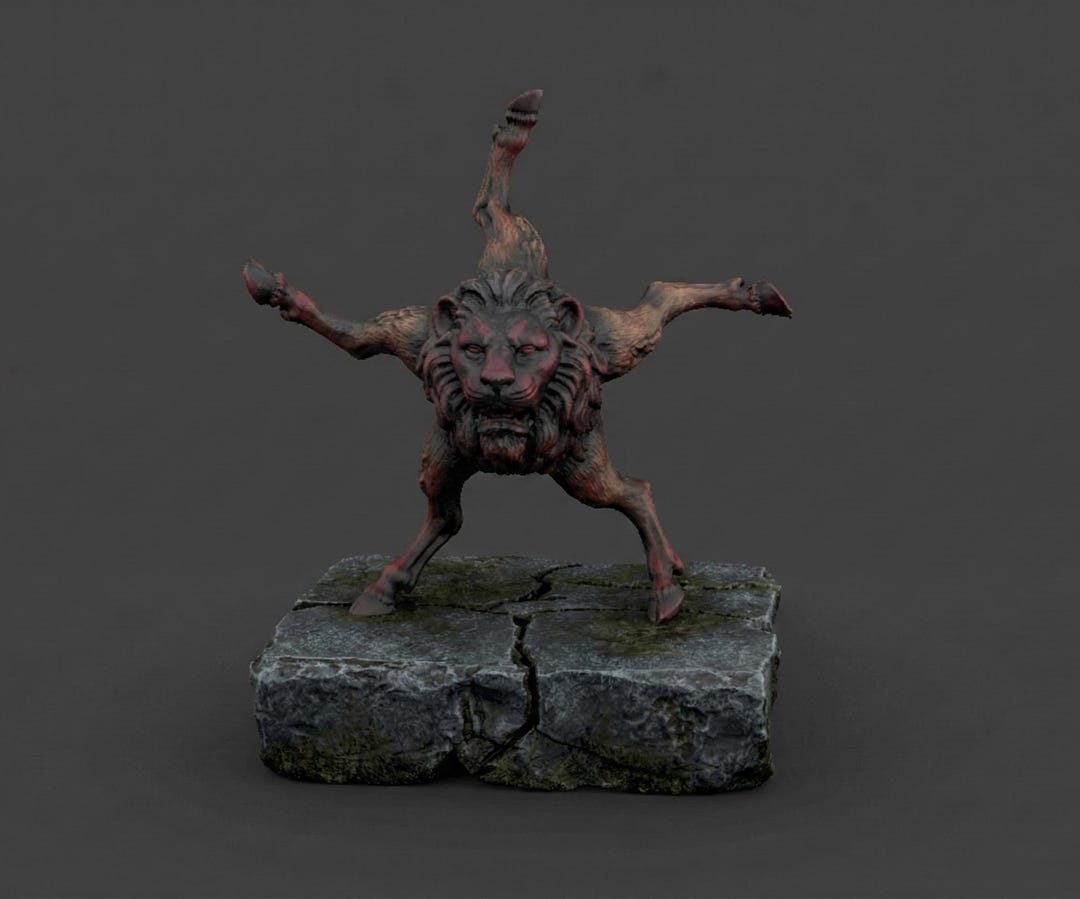 Buer Demon Statue STL File | Historically Accurate 3D Model | Based on ...