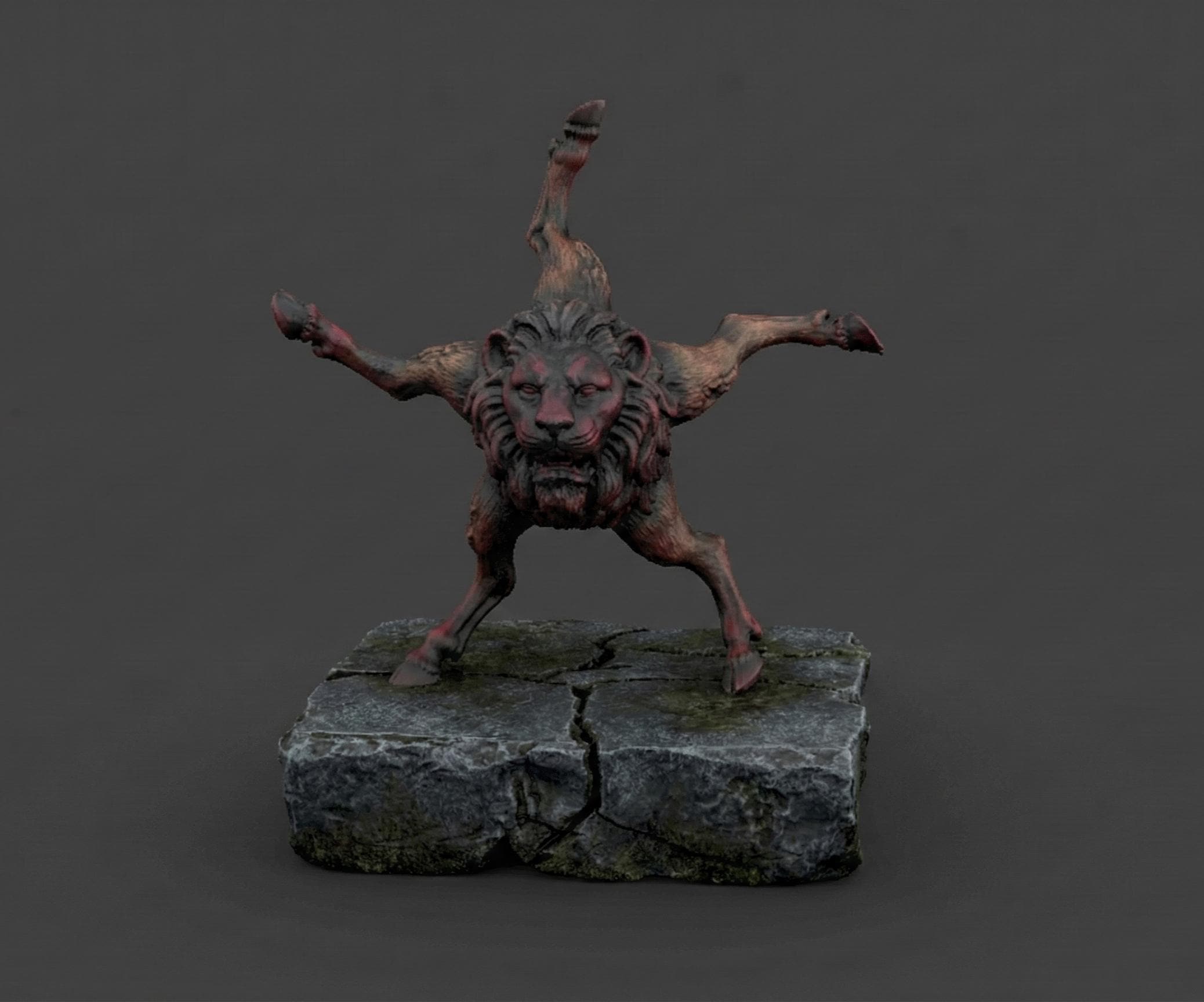 Buer Demon Statue STL File | Historically Accurate 3D Model | Based on ...
