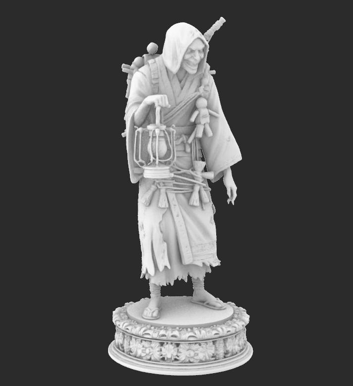 Papa Legba Statue STL – 3D Printable Voodoo Spirit Sculpture – Loa of ...