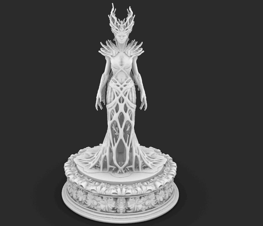 Hel or Hela Goddess Statue STL – 3D Printable Norse Underworld Deity ...
