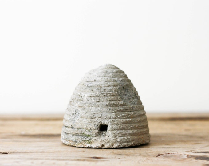 RESERVED for Kimberly - Weathered Concrete Bee Skep - Etsy