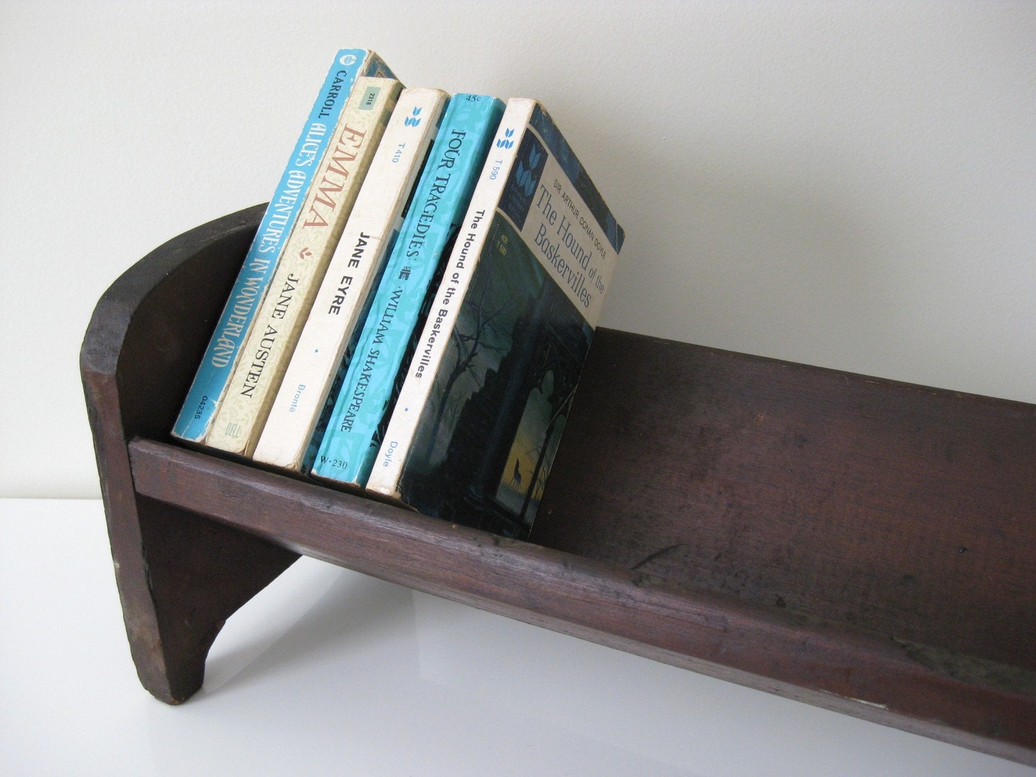 Small Slanted Bookshelf | Etsy