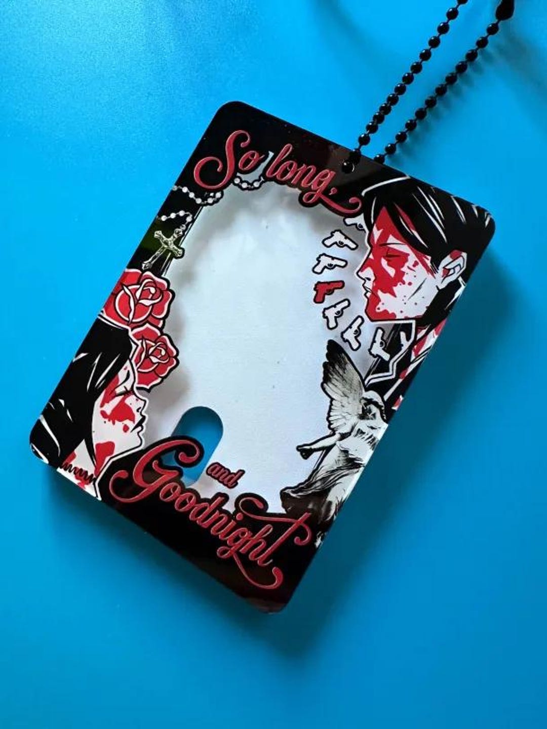 My Chemical Romance Three Cheers Photo Frame Keychain - MCR Revenge Era ...