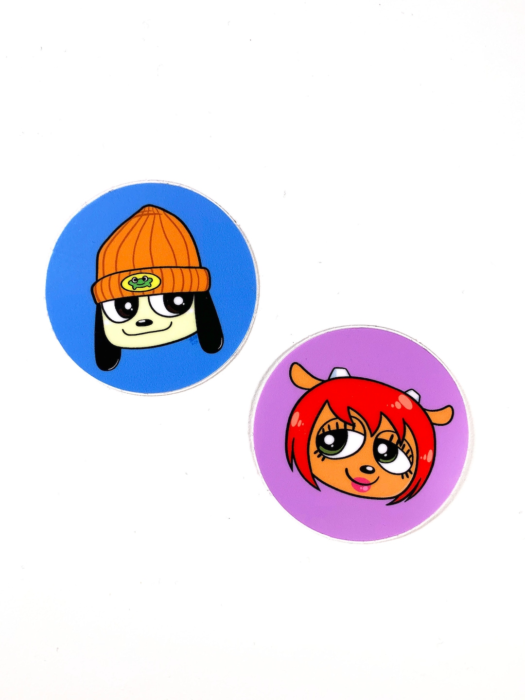 Parappa the Rapper Um Jammer Lammy Sticker Set Mini Circle Stickers ...