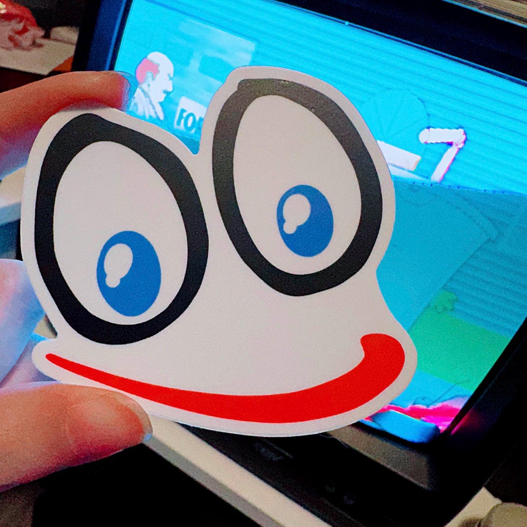 Teletoon Smile Sticker 90s Nostalgia Cartoon TV Decor Canadian Retro ...