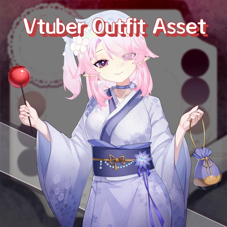 Live2d Vtuber Outfit Asset | Yukata - Etsy