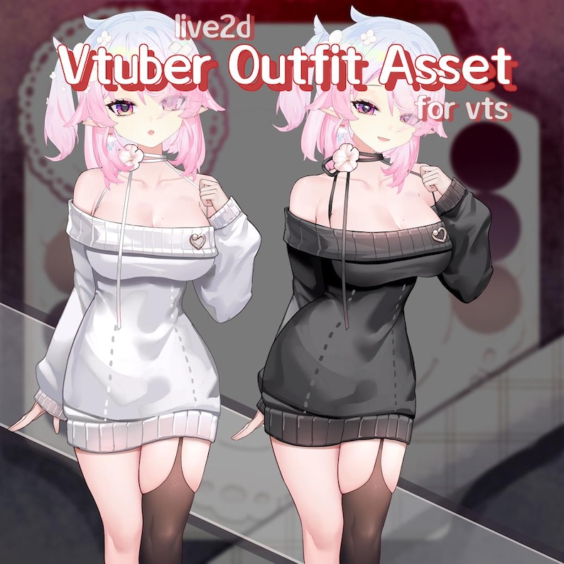 Live2d Vtuber Outfit Asset | Wool Dress - Etsy