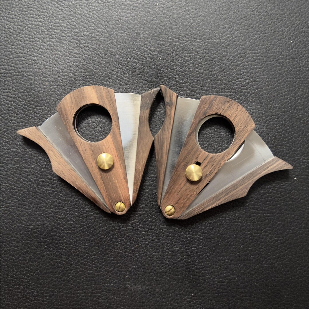 Personalized Cigar Cutter With Engraved Wood Handle - Perfect Groomsmen ...