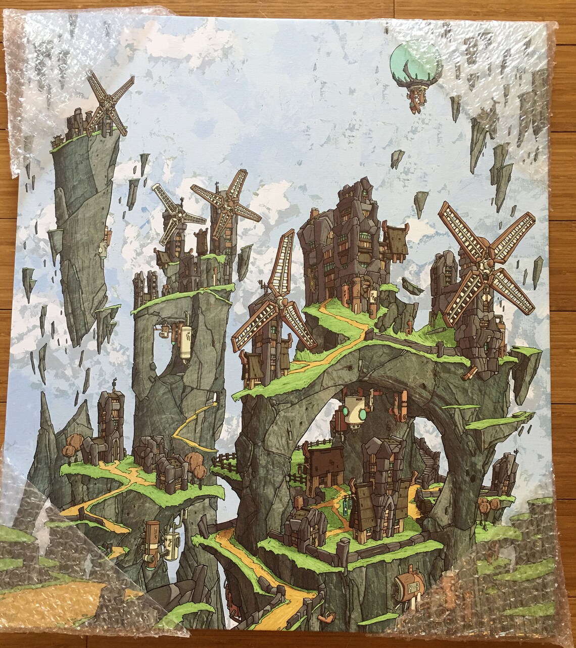 Rising Skies 24x21 Canvas Print Maydak - Etsy