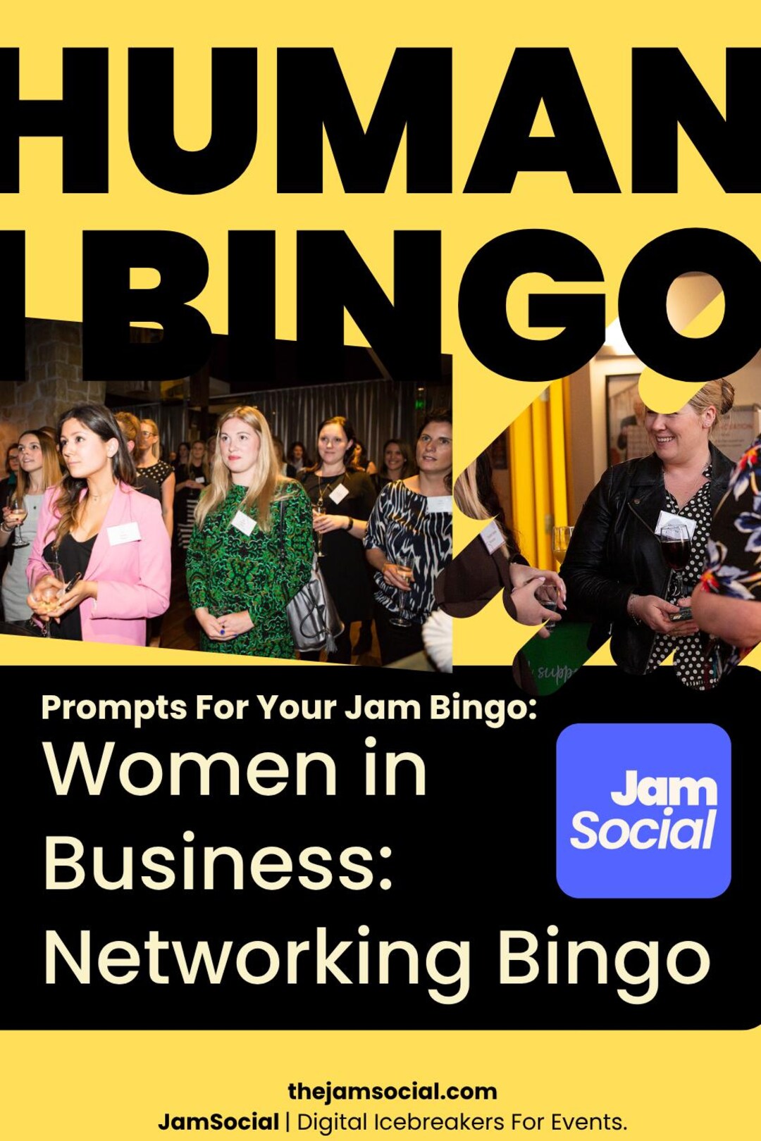 Human Bingo Questions | Ice Breaker Bingo | Networking Bingo Card ...