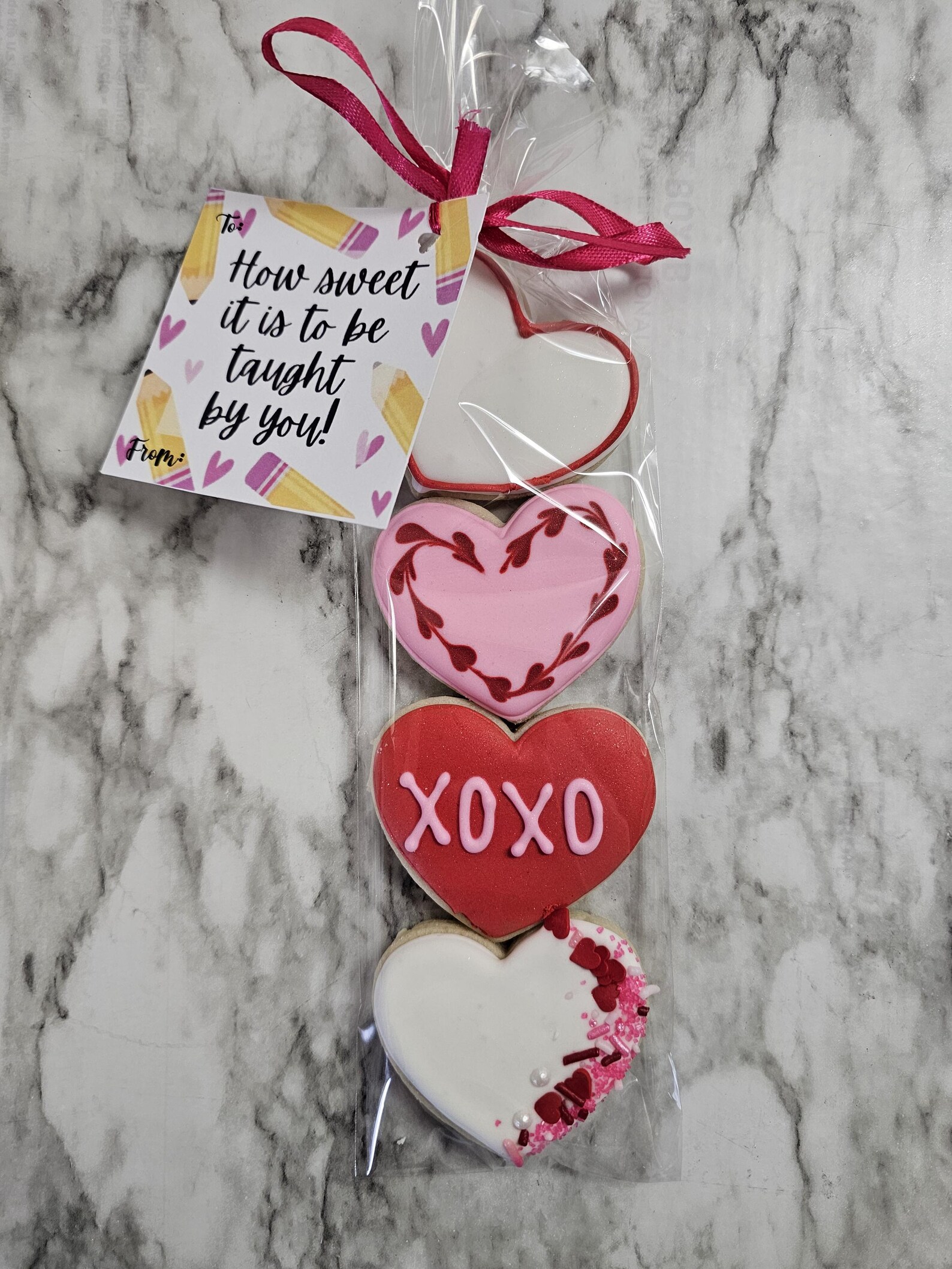 Valentines Heart Mini Heart Cookies-royal Icing Cookies - Etsy