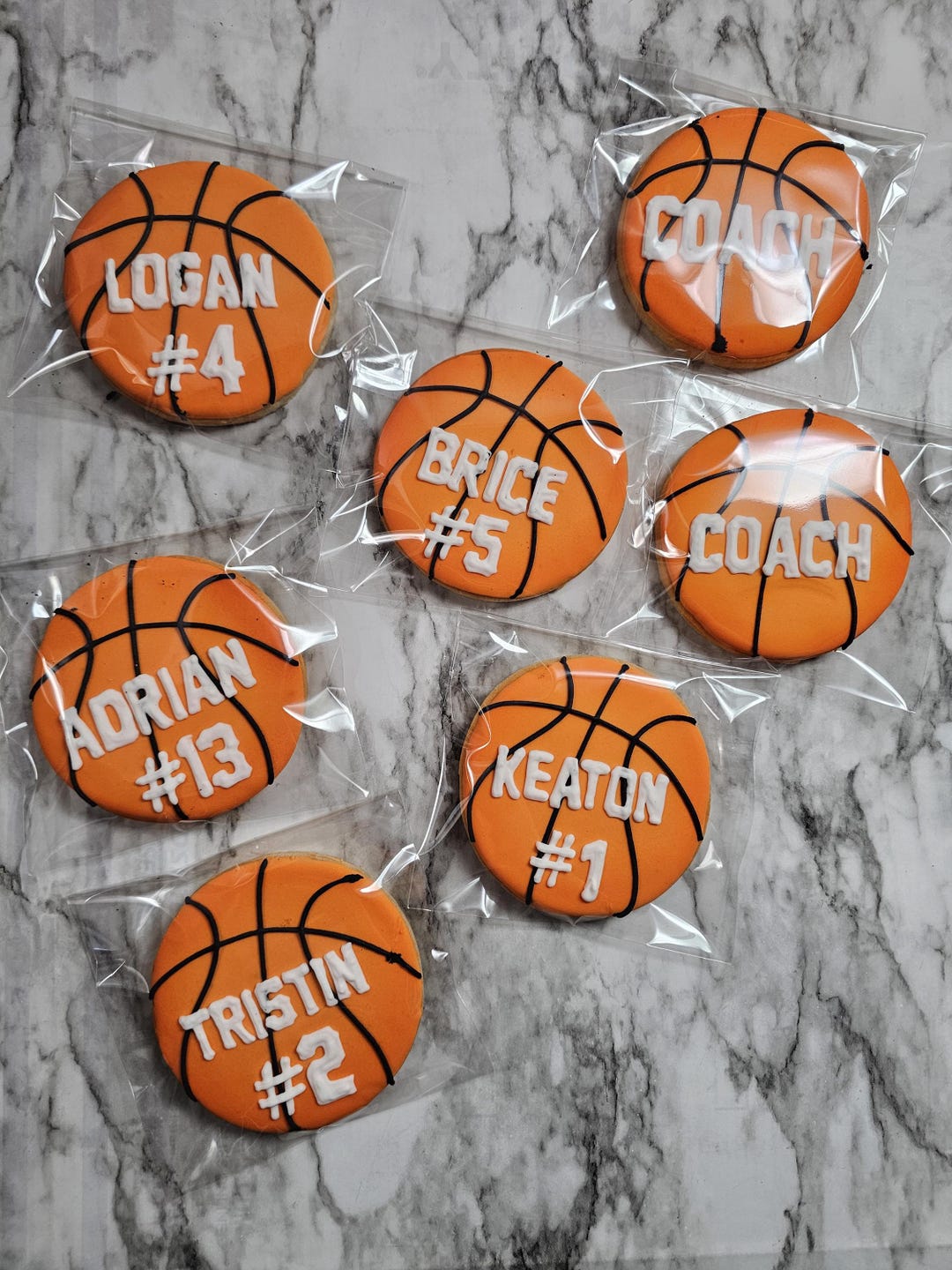 Basketball Royal Icing Cookies - Etsy