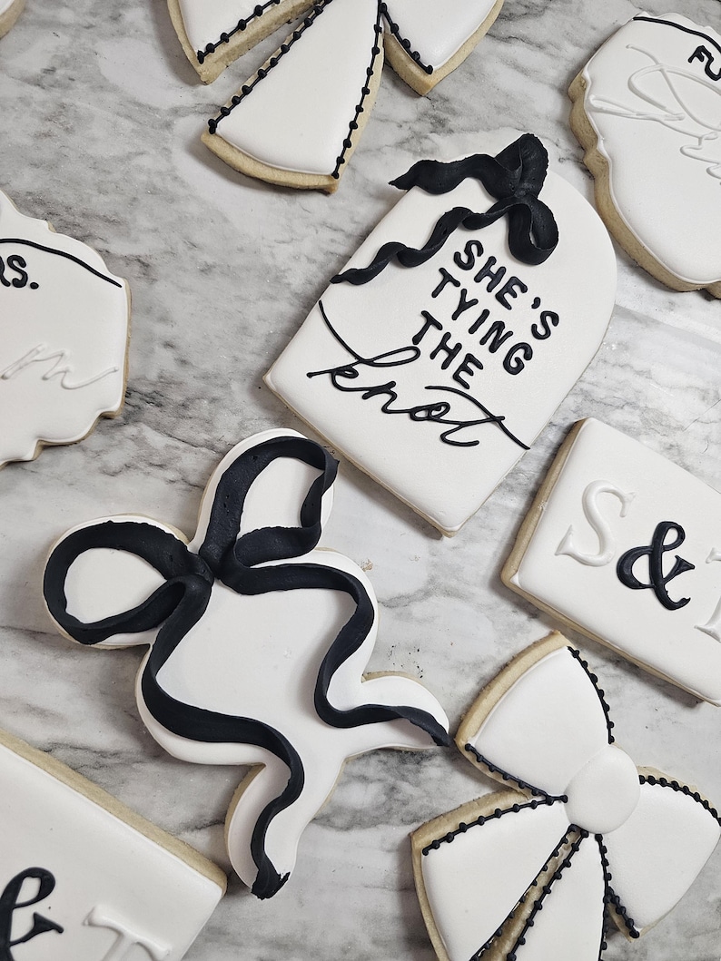 Shes Tying the Knot-royal Icing Cookies - Etsy