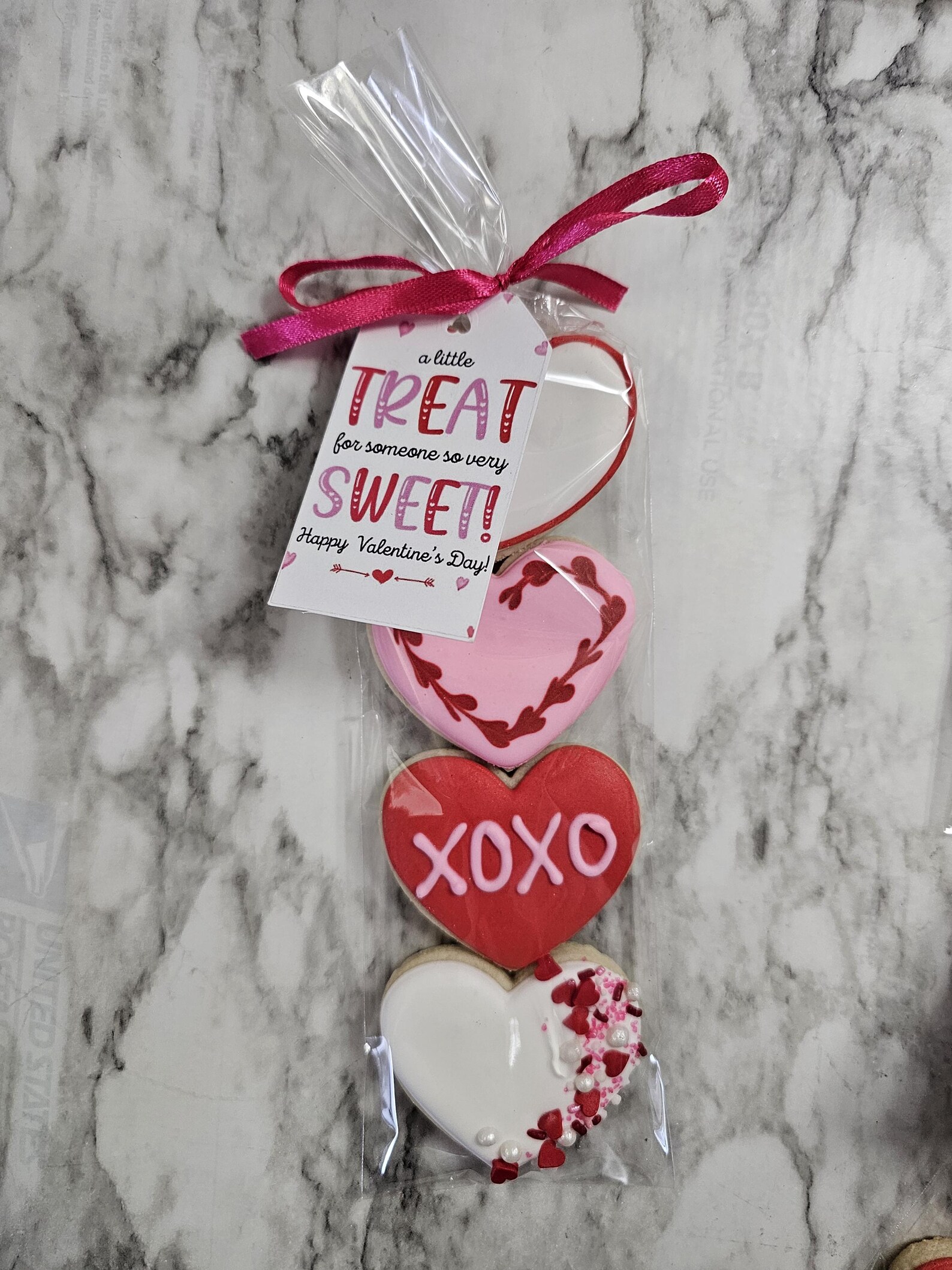 Valentines Heart Mini Heart Cookies-royal Icing Cookies - Etsy