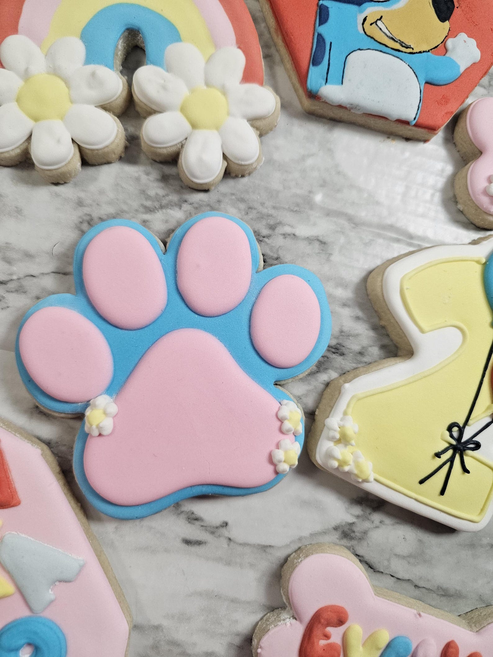 Bluey Cookies-royal Icing Cookies - Etsy