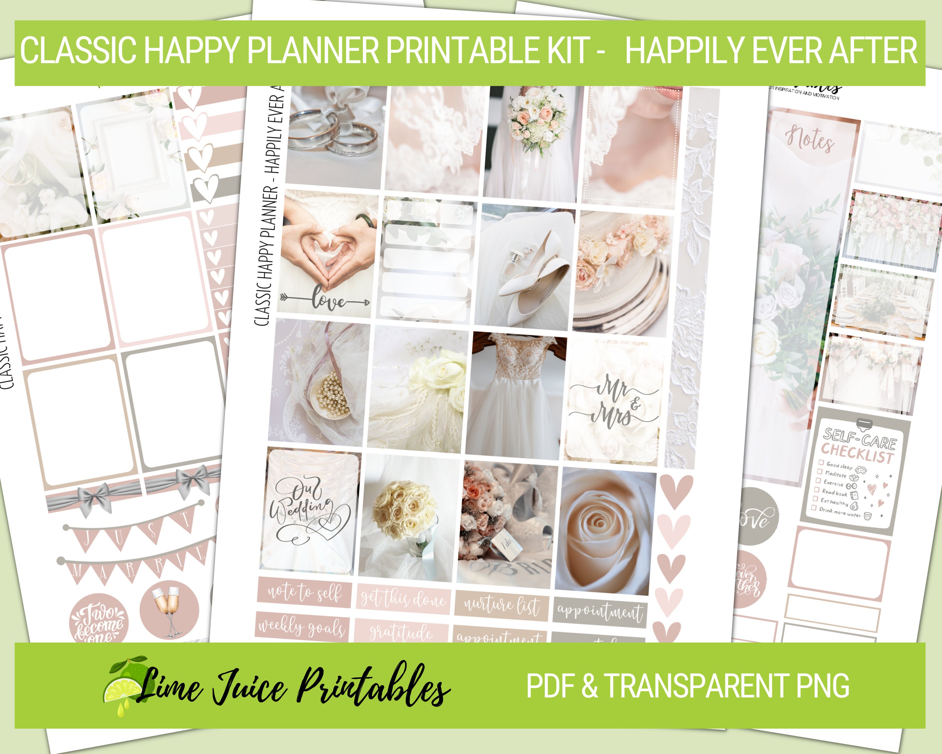 Printable Wedding Sticker Kit - Etsy