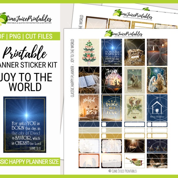 Religious Christmas Stickers - Etsy