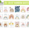 Positive Watercolor Quotes Bundle 20 Printables Wall Art Classroom ...