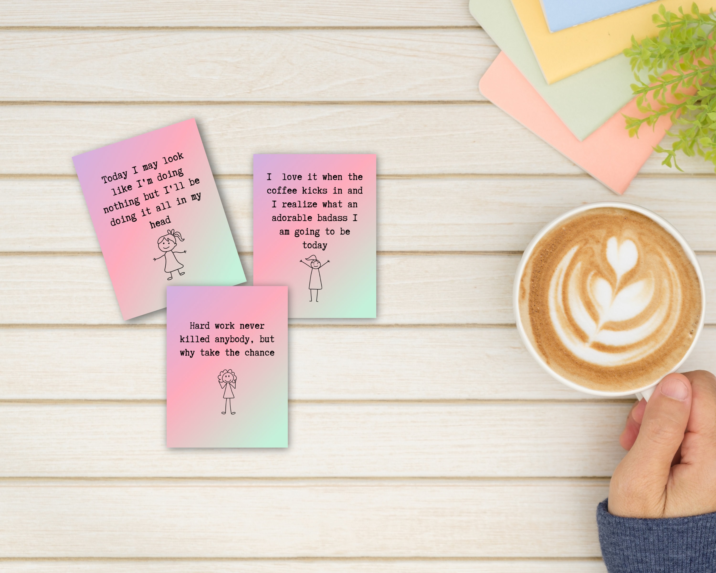 Printable Affirmation Cards With a Hint of Badass, Funny Affirmations ...